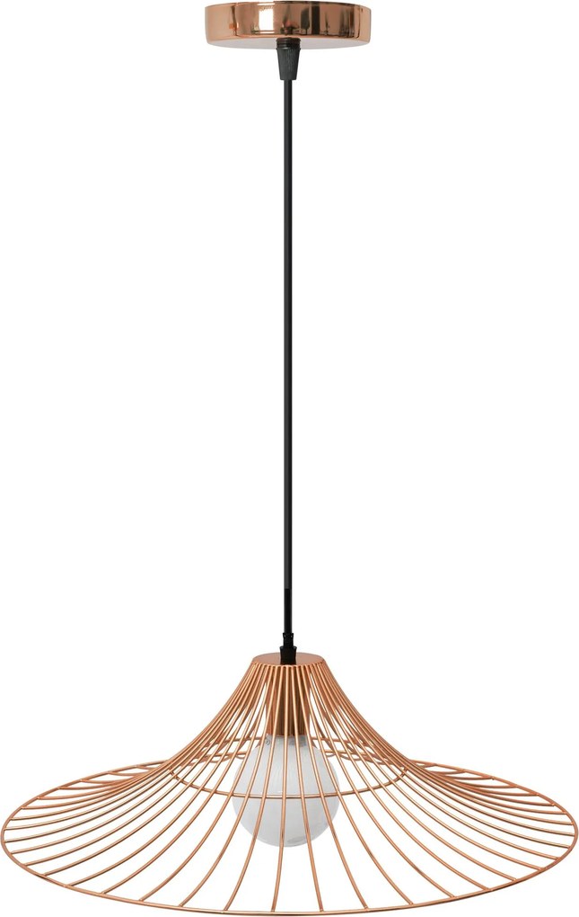 Toolight - Stropní závěsná lampa 1xE27 APP483-1CP, růžové zlato, OSW-00907