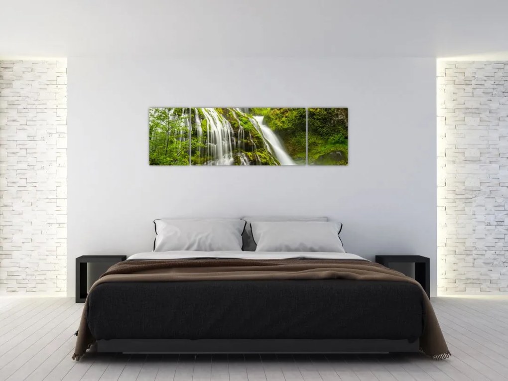 Obraz - Vodopád, Wind River Valley (170x50 cm)