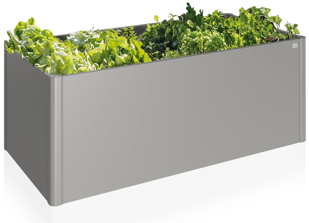 Biohort Zvýšený truhlík na zeleninu 2 x 1 stříbrná metalíza