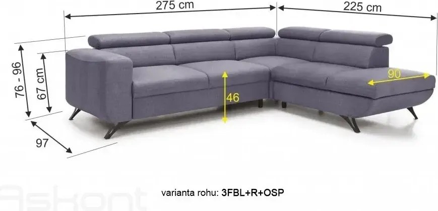 Aratta: Rohová sedací souprava