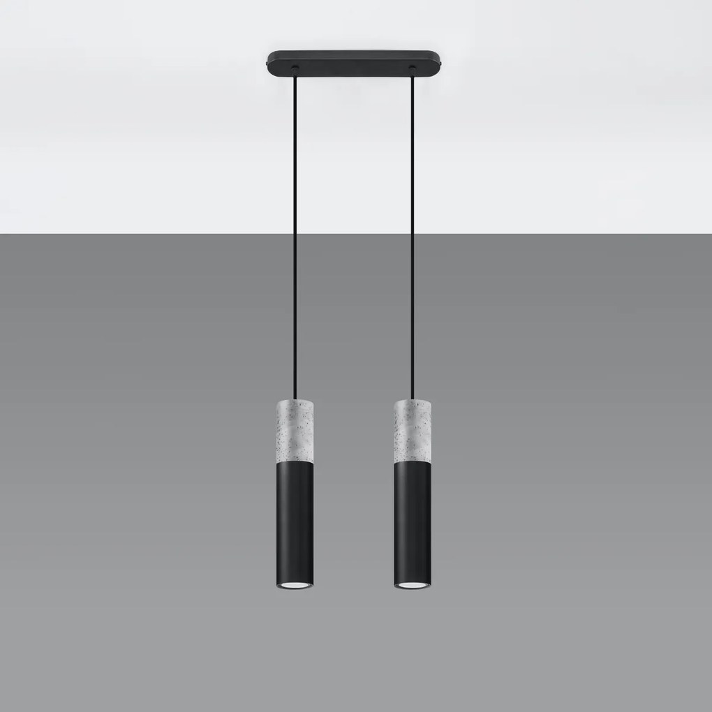 Sollux Lighting Závěsné svítidlo BORGIO 2 černé