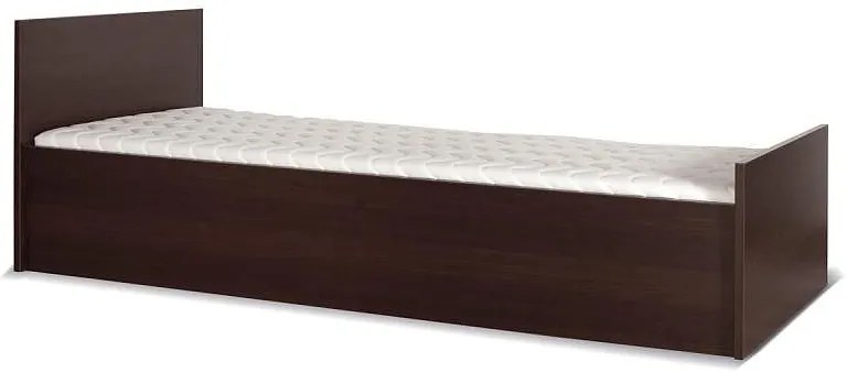 Jednolůžková postel Mauricius, LTD, wenge kaštan, 90x71x206 cm