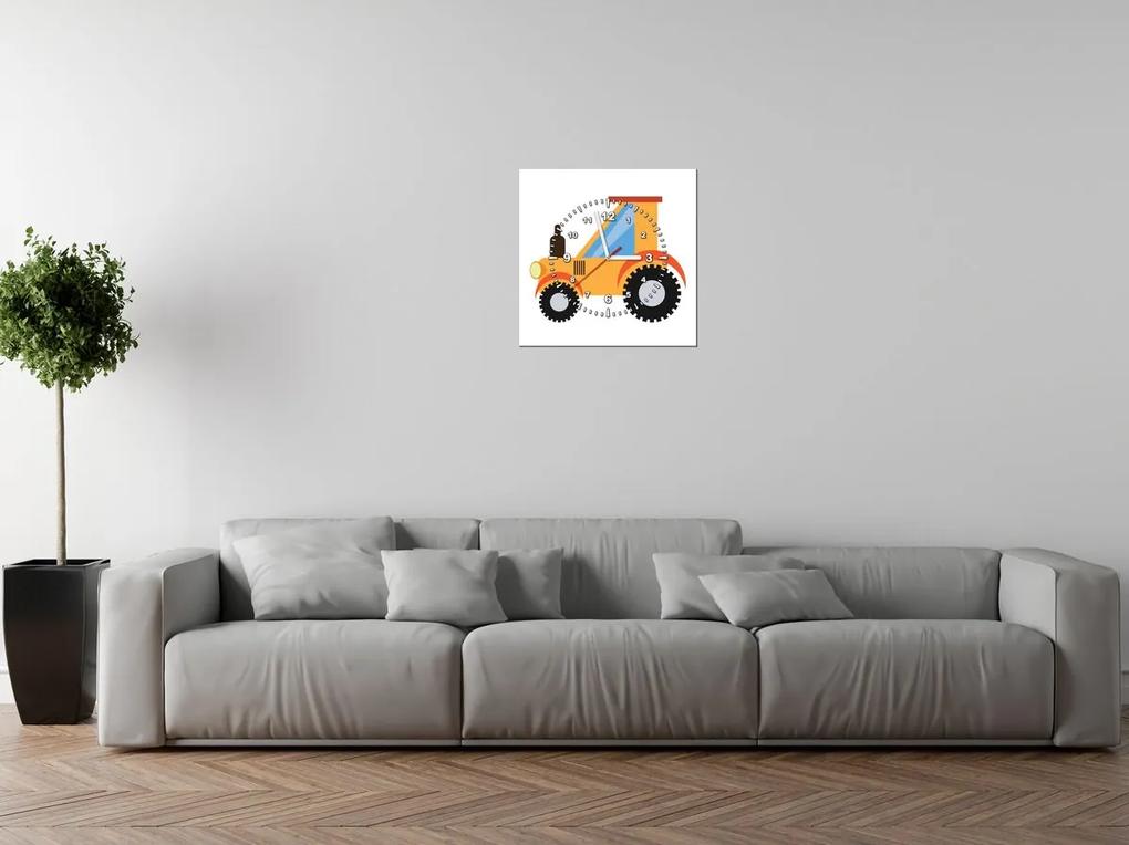 Gario Obraz s hodinami Traktor Rozměry: 40 x 40 cm