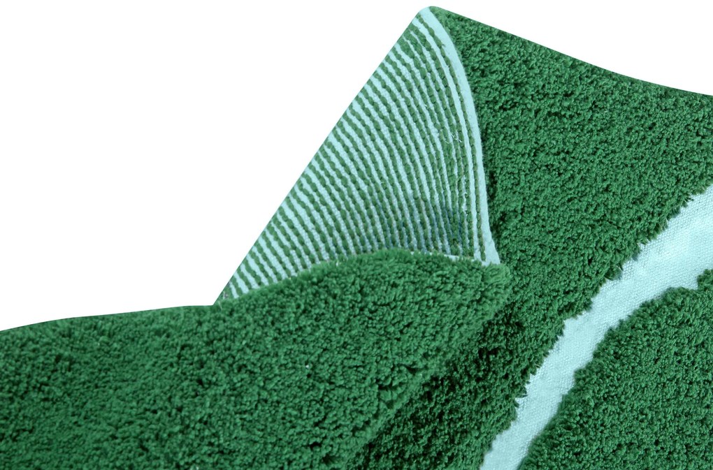 Lorena Canals, Přírodní koberec, ručně tkaný Monstera Leaf, 120x160, zelená, chodba / předsíň