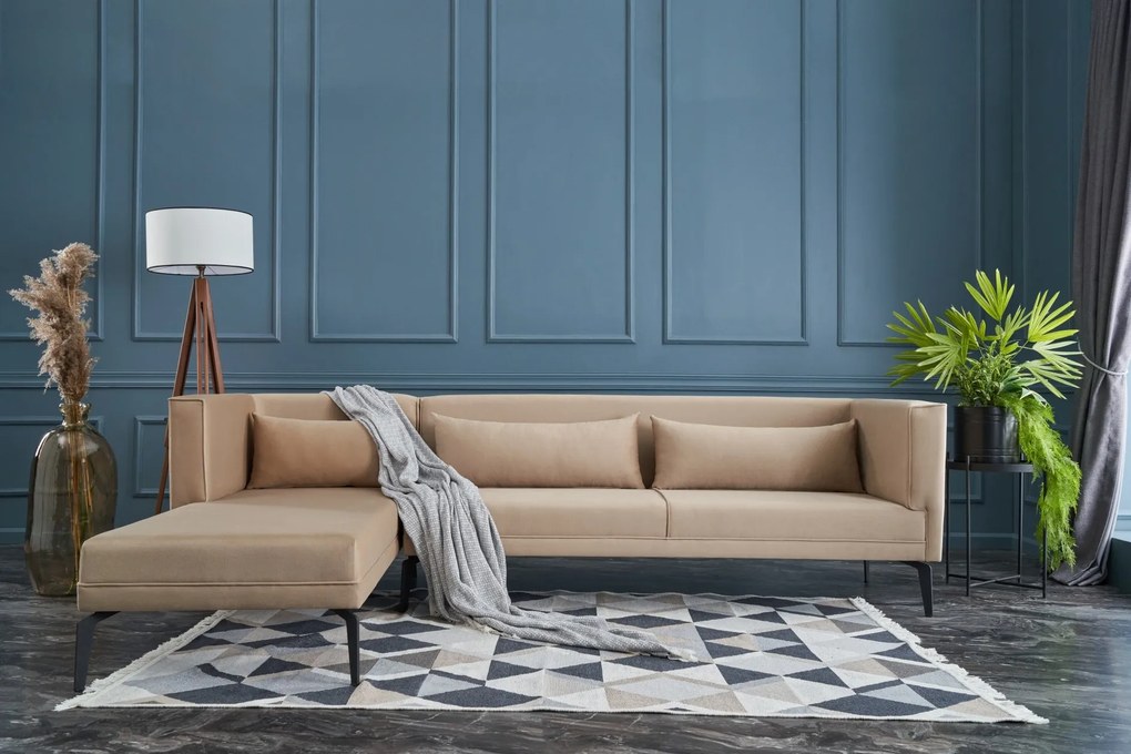 Hanah Home Rohová pohovka ARDOSA béžová levá 825BLC1563