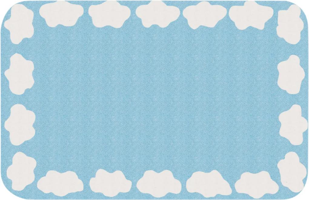 Hans Home | Protiskluzový kusový koberec Niños 103085 Blau 67x120 cm
