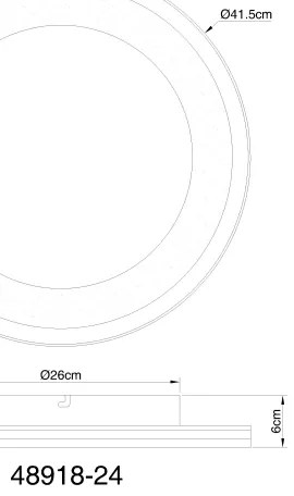 Globo 48918-24 - LED Stmívatelné stropní svítidlo CLARINO LED/24W/230V + DO