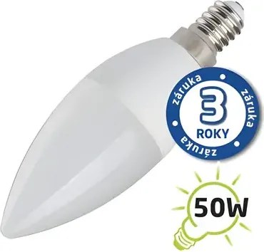 TIPA LED žárovka E14 7W / C37 / studená bílá