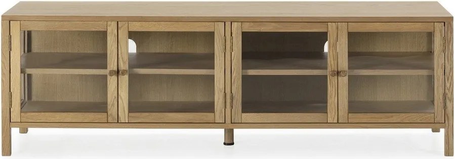 TV stolek v dekoru dubu v přírodní barvě 160x50x40 cm Ceci – MOME