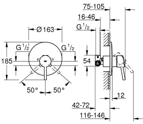 Grohe Concetto Baterie páková sprchová 32213001