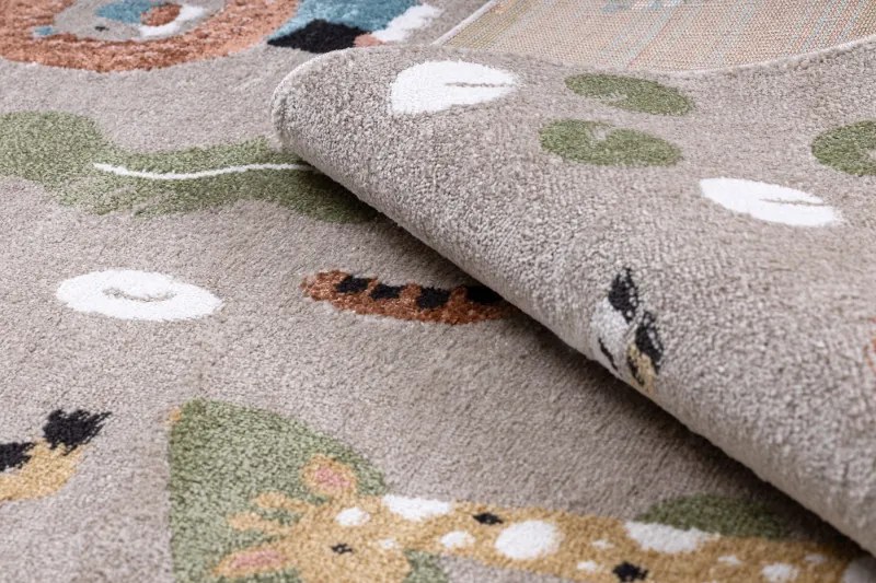Dywany Łuszczów, Dětský kusový koberec Fun Africa beige, 200x290, vícebarevná, dětský pokoj