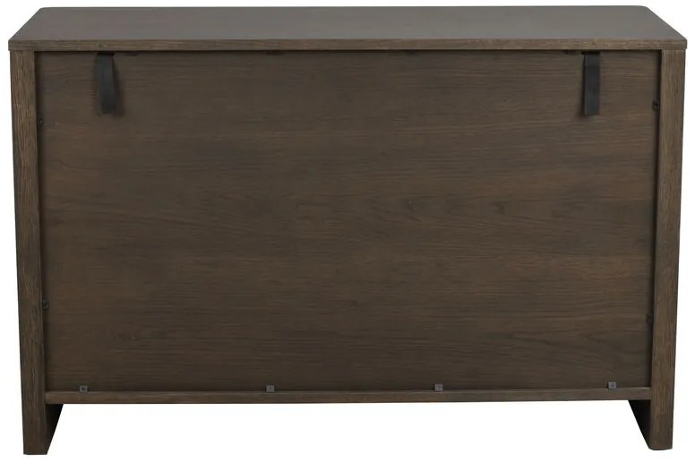 ROWICO Dřevěná komoda MELSTONE 110x45 cm tmavě hnědá