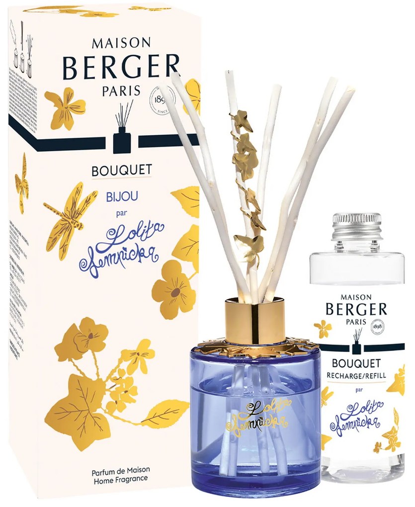 Maison Berger Paris Aroma Difuzér Jewelry, fialový + náplň Lolita Lempicka 100 ml 7732