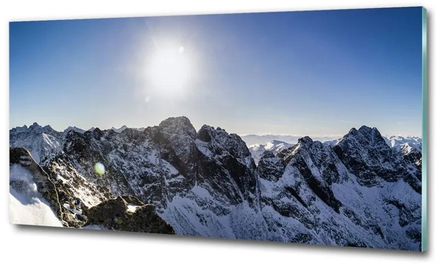 Wallmuralia Foto obraz sklo tvrzené Zima v Tatrách 100x50