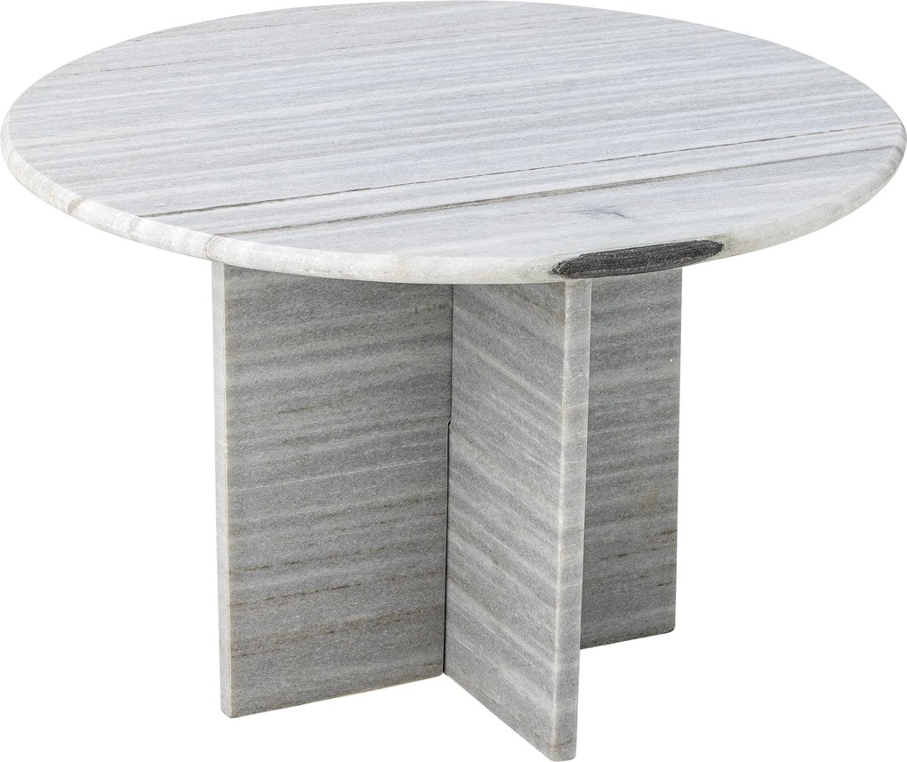 BLOOMINGVILLE Konferenční stolek ROSITO bílý mramor Ø61 cm 82065380