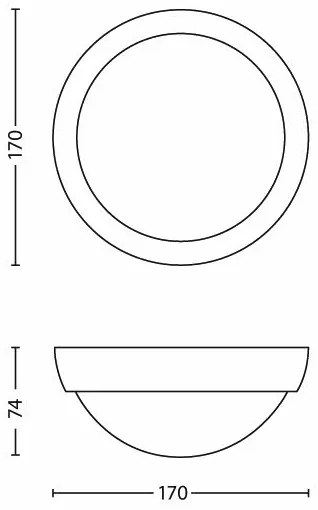 Philips 17304/30/16 - LED Venkovní svítidlo MYGARDEN EAGLE 1xLED/3,5W IP44