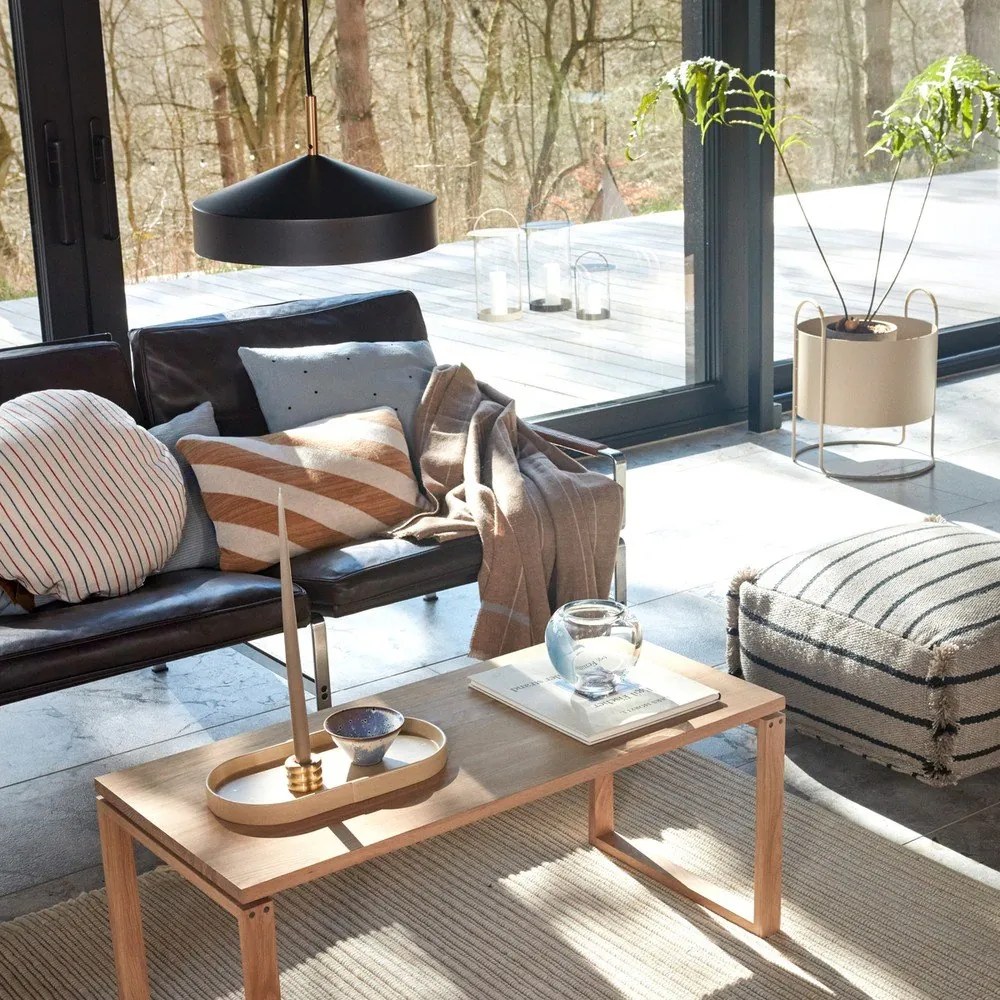 Černé kovové závěsné svítidlo ø 30 cm Hatto – OYOY Living Design