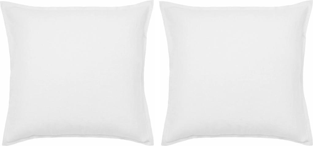 Povlaky na polštáře Soft Collection 60 x 63 cm bílé 2 ks