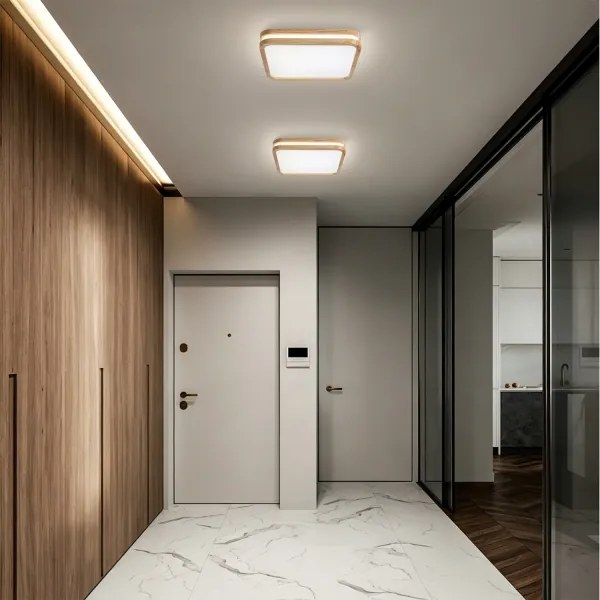 Brilagi -LED Stropní sv. MOLINA SQUARE LED/32W/230V 3000/4000/6000K dub 30x30 cm