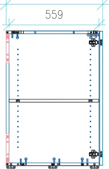 Kuchyňka NIKA se dřezem a baterií 1481 x 600 x 2000 mm, dub přírodní, levé