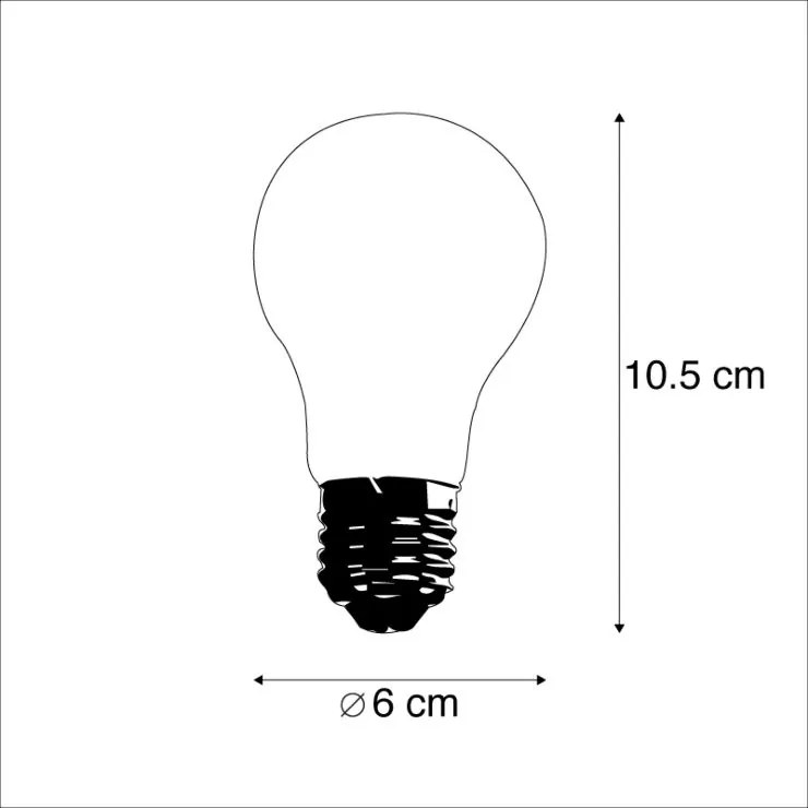Sada 5 stmívatelných LED žárovek E27 A60 7,6W 780 lm 2700K