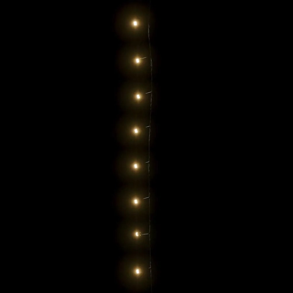 Světelný LED řetěz s 300 LED diodami teplý bílý 30 m PVC 330047