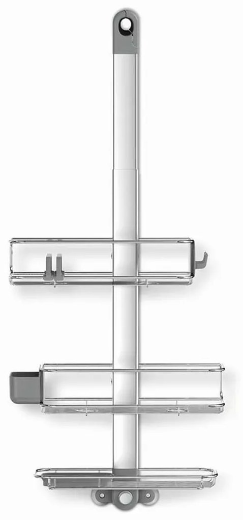 Simplehuman - Polička do sprchy Caddy Plus závěsná, nastavitelná, nerez BT1099