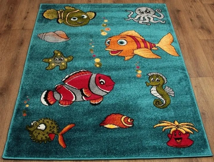 Dětský kusový koberec Kolibri 11381-140 moře