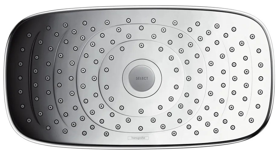 Hansgrohe Raindance Select E - Hlavová sprcha 300 2jet se sprchovým ramenem 390 mm, bílá-chrom 27385400