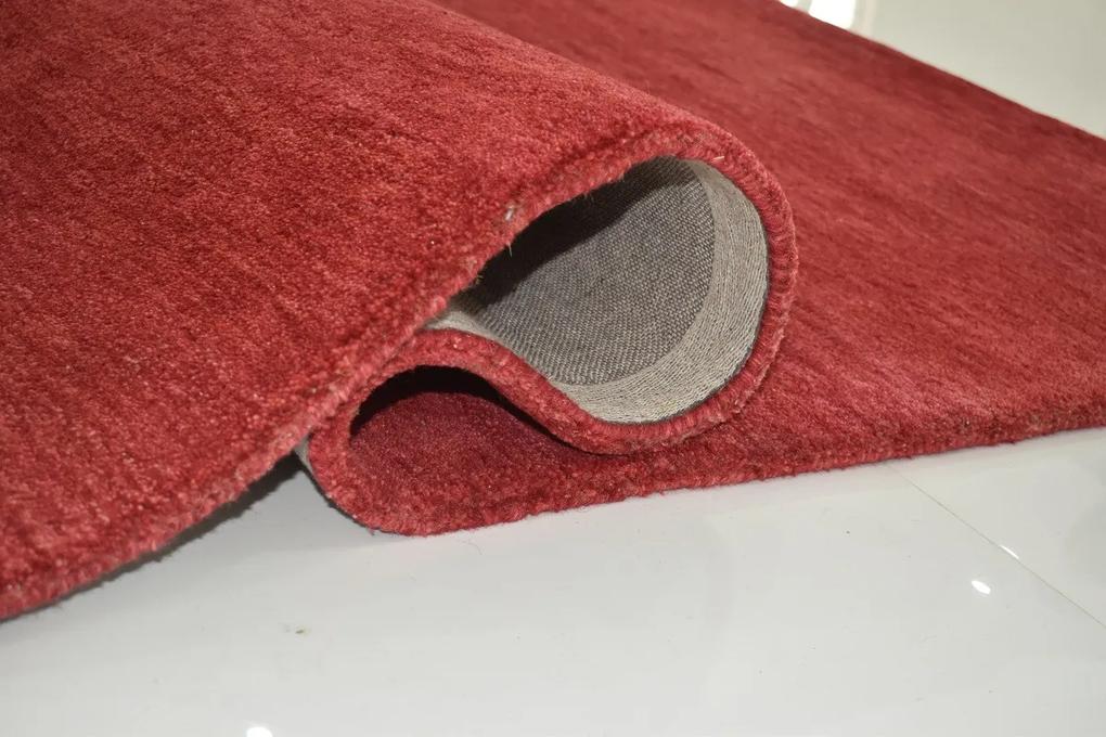 Ručně všívaný kusový koberec Asra wool red ROZMĚR: 120x170