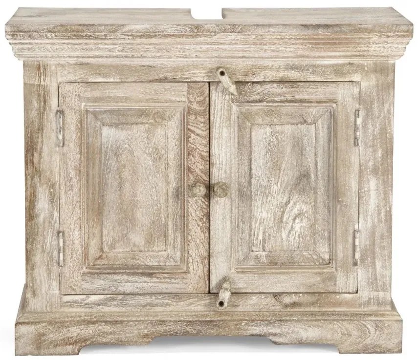 furniture-nabytek.cz - Masivní spodní dřezová skříňka Patinor Mango, lakovaná, přírodní – 73×33×61 cm