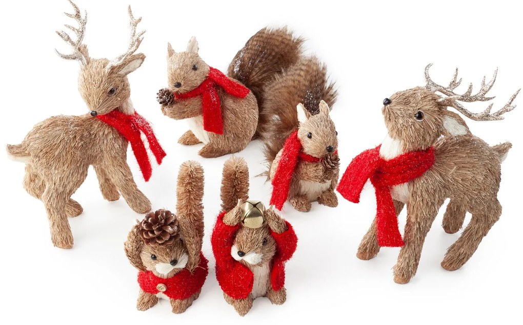EUROFIRANY VÁNOČNÍ FIGURKA REINDEER 21X11 CM VÍCEBAREVNÁ