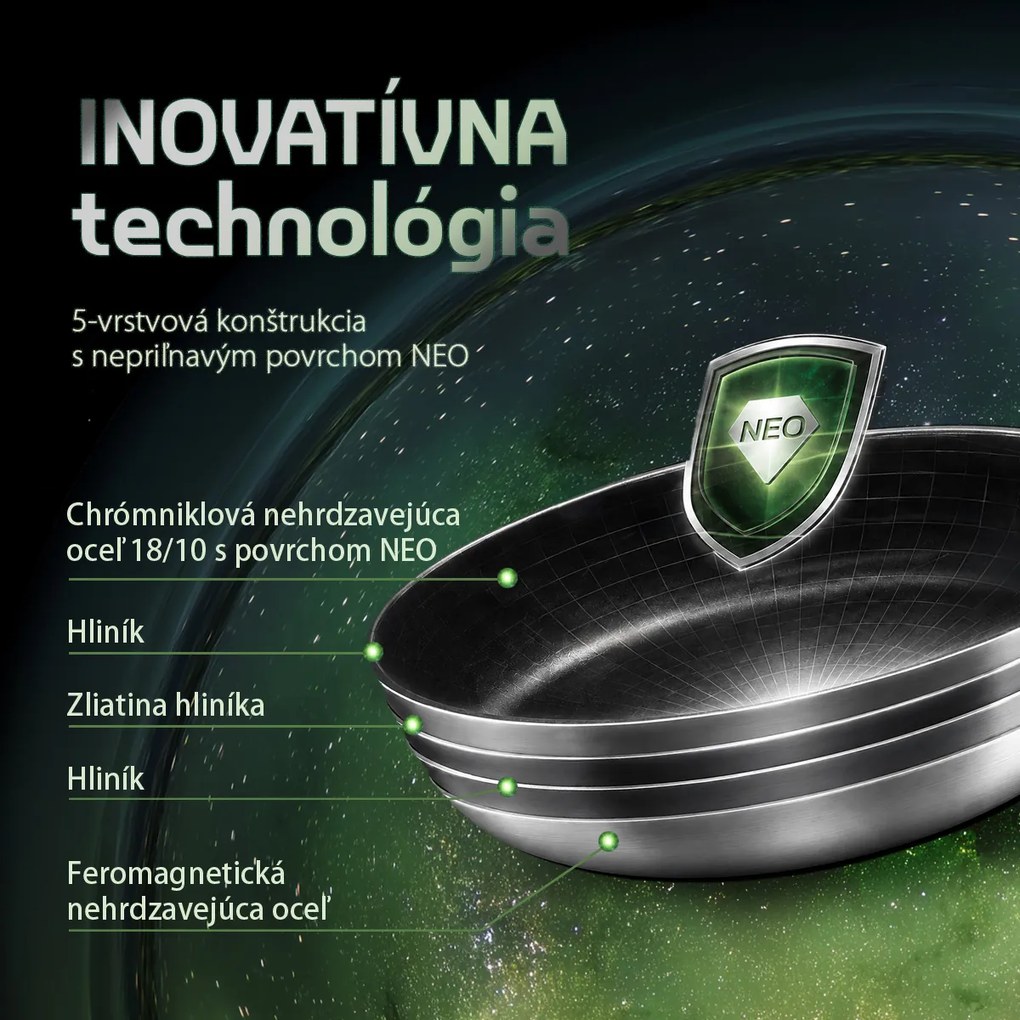 Pánev Ø 24 cm – Orion Expert Neo Multi-Layer Lunasol - 601402