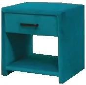 Noční stolek IVICA černá /PW 16 kombinace barev doprodej, výška: 49,5 cm, šířka: 48,5 cm, hloubka: 42 cm