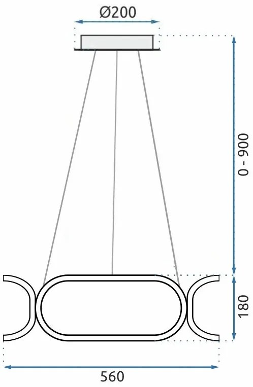 Toolight Stropní svítidlo s dálkovým ovládáním LED Plafond APP792-CP