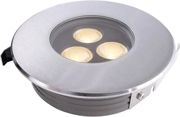 IMPR 100111 LED Zápustné zemní svítidlo Flat 3 x 2W teplá bílá 15° - LIGHT IMPRESSIONS