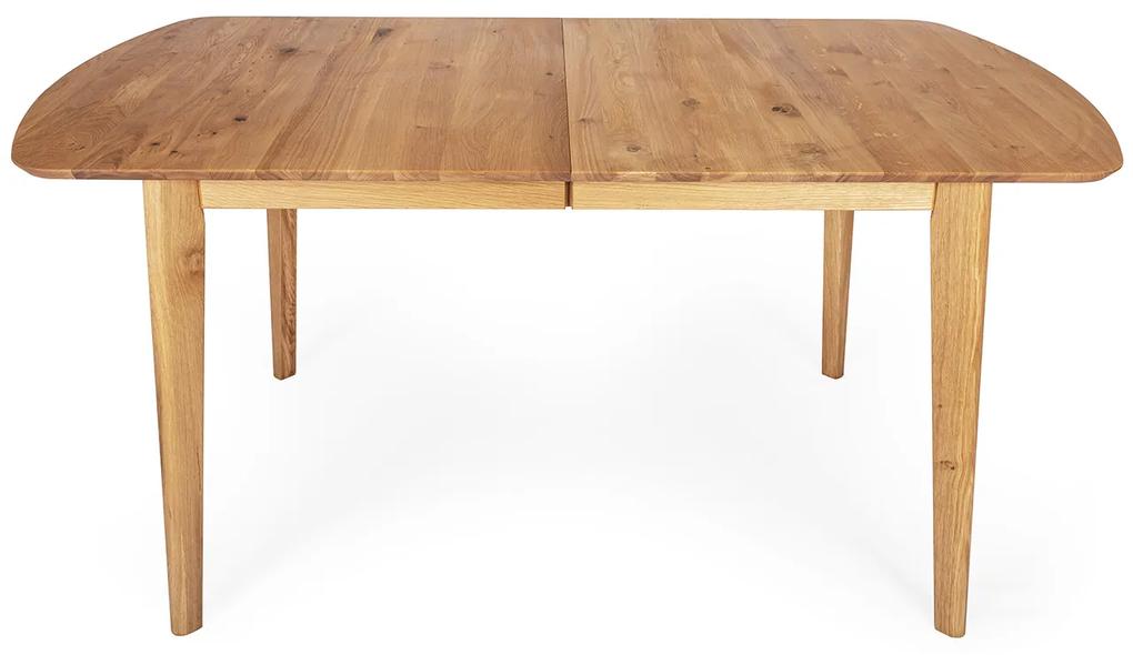 Stůl Paris pevný 160 x 90 cm dub průběžný rustik olej