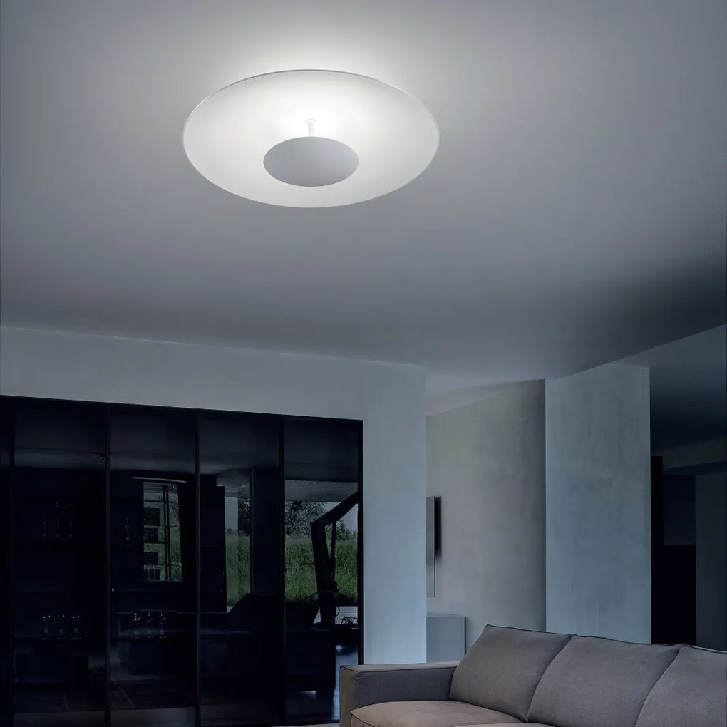 Linea Light Horizon_S, bílé stropní svítidlo pro nepřímé osvětlení, 34W LED 3000K, Ø 65cm
