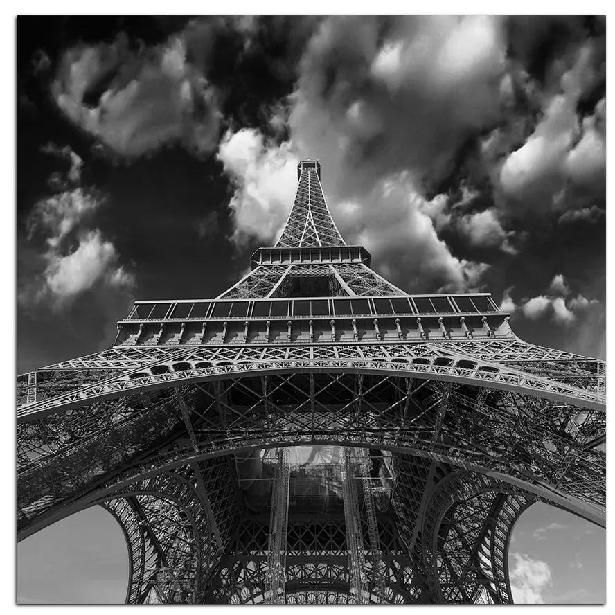 Obraz na plátně - Eiffelova věž - pohled zezdola - čtverec 335ČA (80x80 cm)