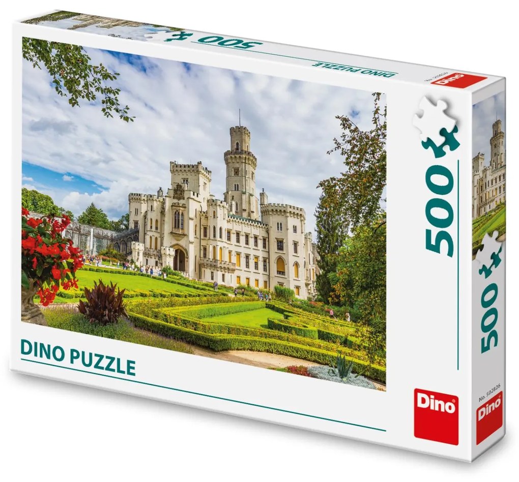 Dino Puzzle Zámek Hluboká, ČR 47x33cm 500 dílků v krabici 33,5x23x3,5cm