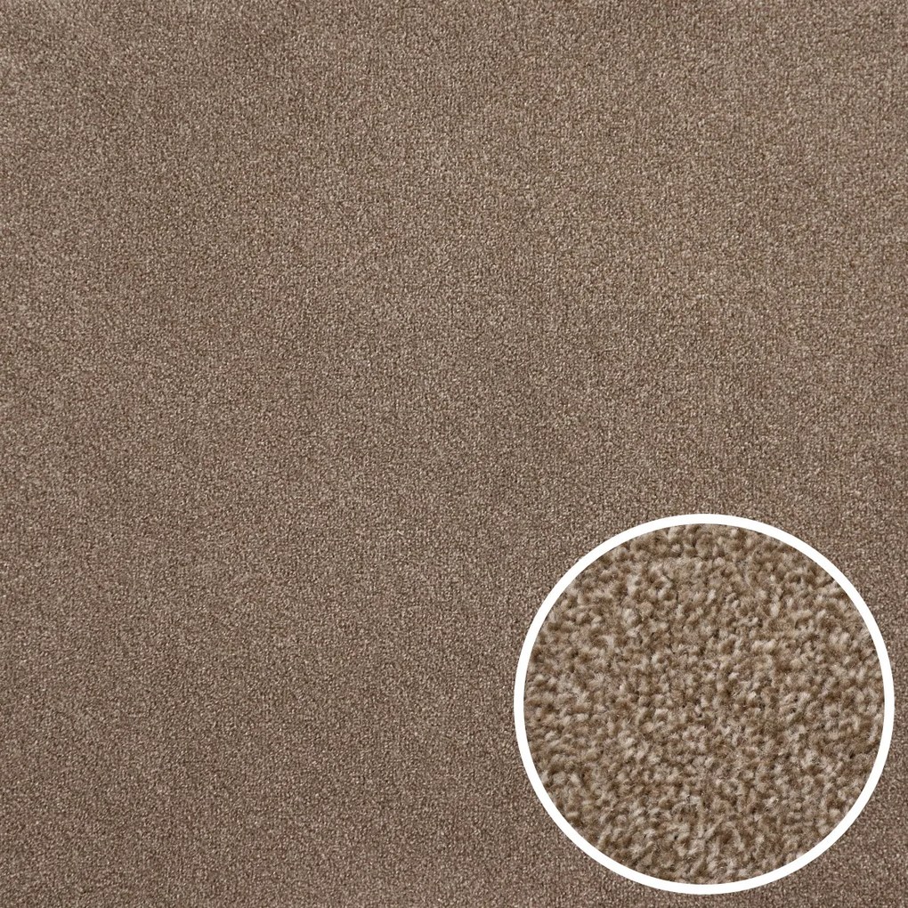 Condor Carpets, Metrážový koberec Prestige 94, na míru, šíře 4m, hnědá, ab (mřížka), dětský pokoj