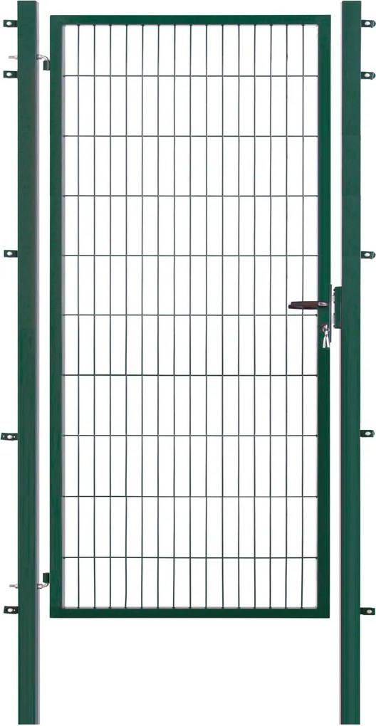 Floraworld Jednokřídlá branka s dvojitou výplní zelená 200 x 100 cm