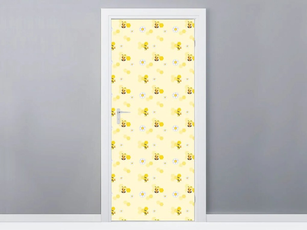 Gario Fototapeta na dveře Malá žlutá včelka Materiál: Samolepící, Rozměry: 95 x 205 cm