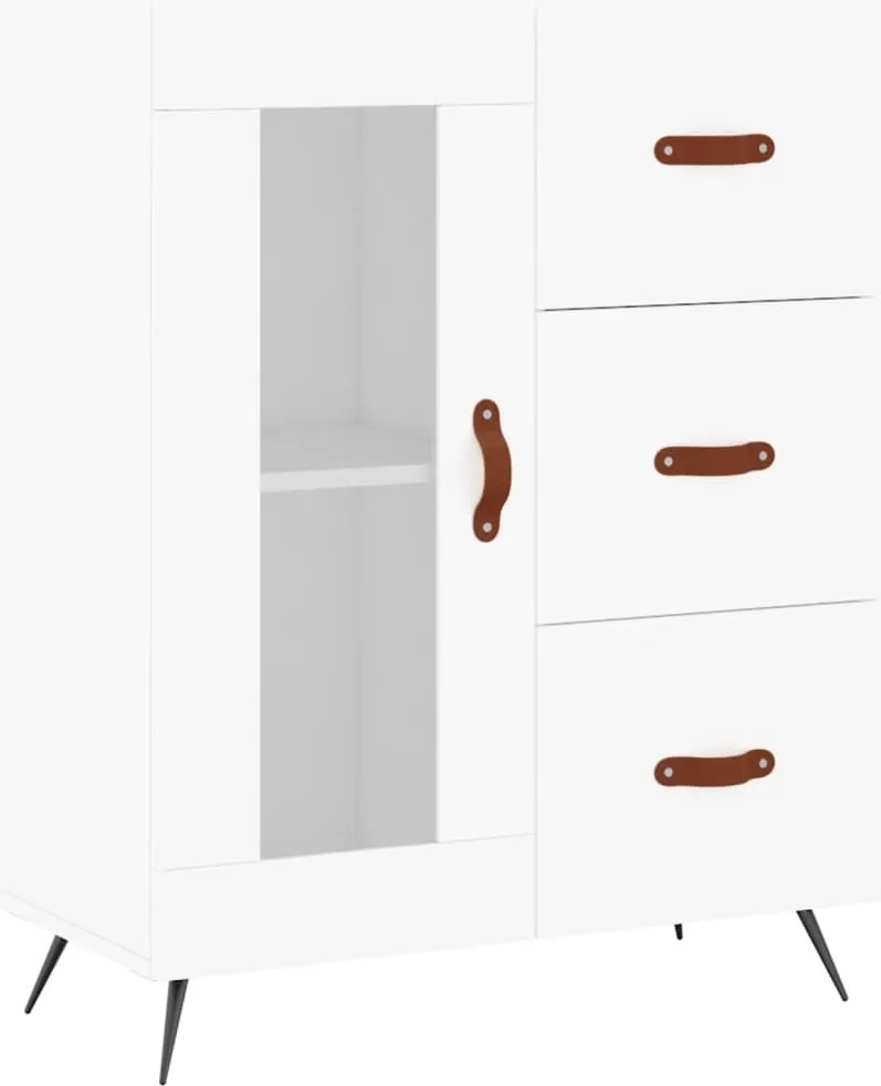 Skříň highboard bílá 69,5 x 34 x 180 cm kompozitní dřevo 3198569