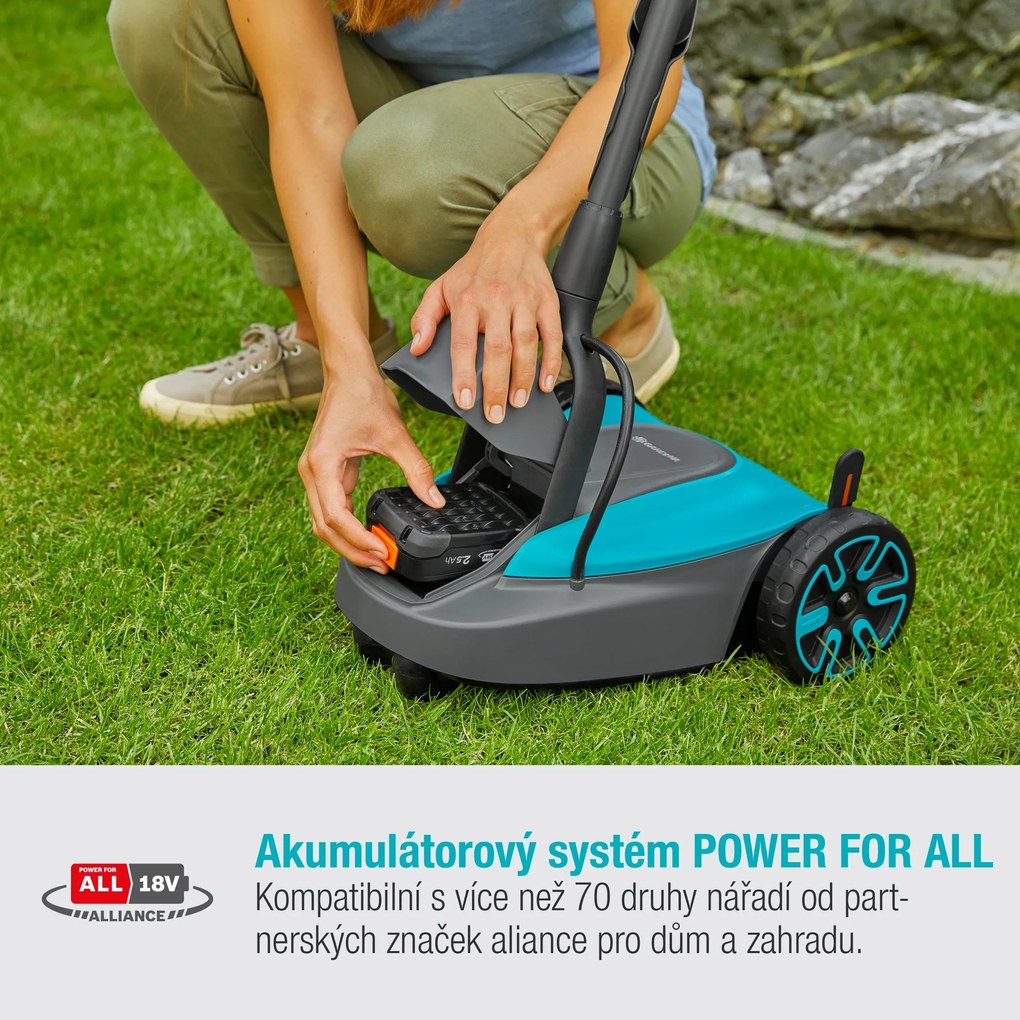 Aku sekačka HandyMower 22/18V P4A Gardena 14620-20