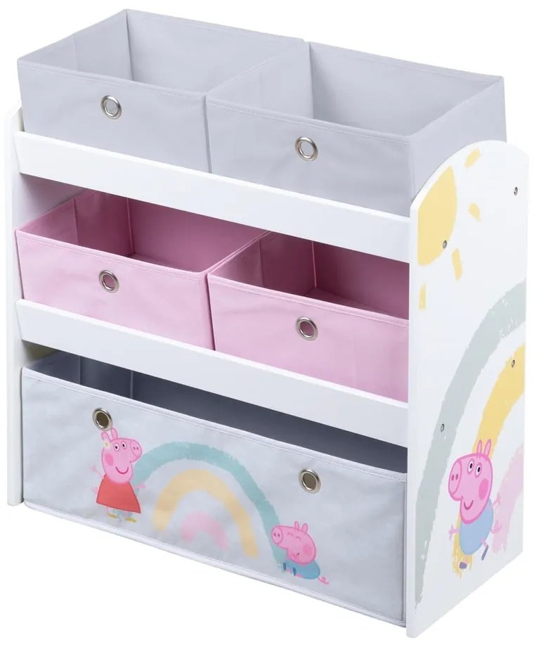 Dětský organizér na hračky 63.5x29.5x67 cm Peppa Pig – Roba