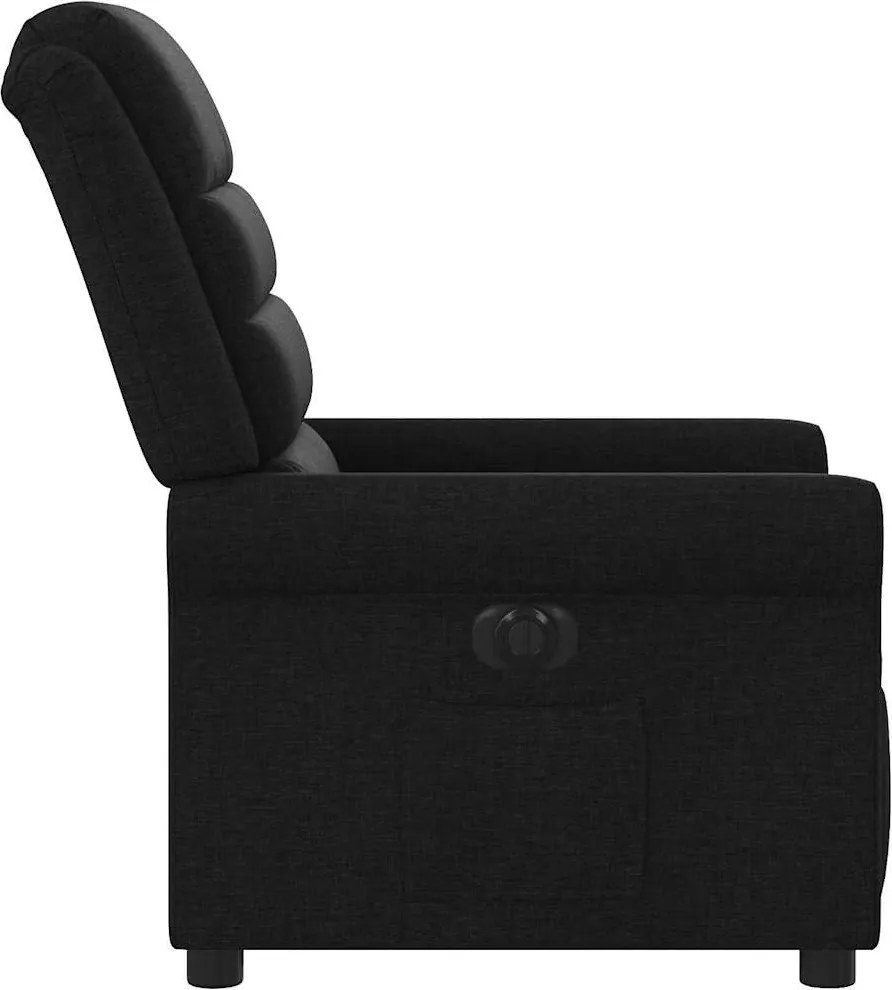 Elektrické polohovací křeslo černé textil 3303296