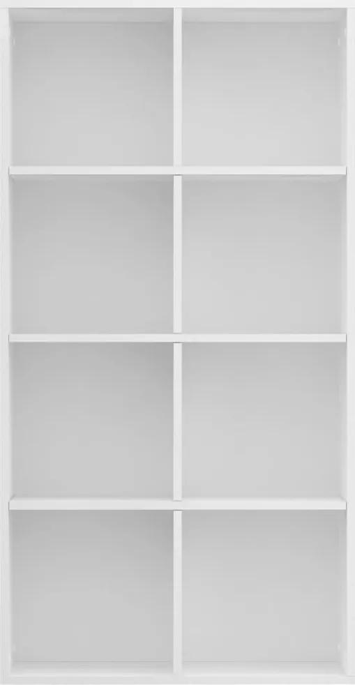 vidaXL Knihovna/příborník 66 x 30 x 130 cm dřevotříska [800153] Barva: bílá s vysokým leskem