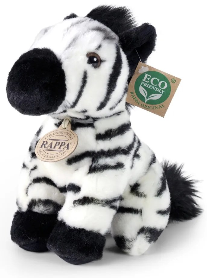 Rappa Pyšová zebra sedící 18 cm ECO-FRIENDLY