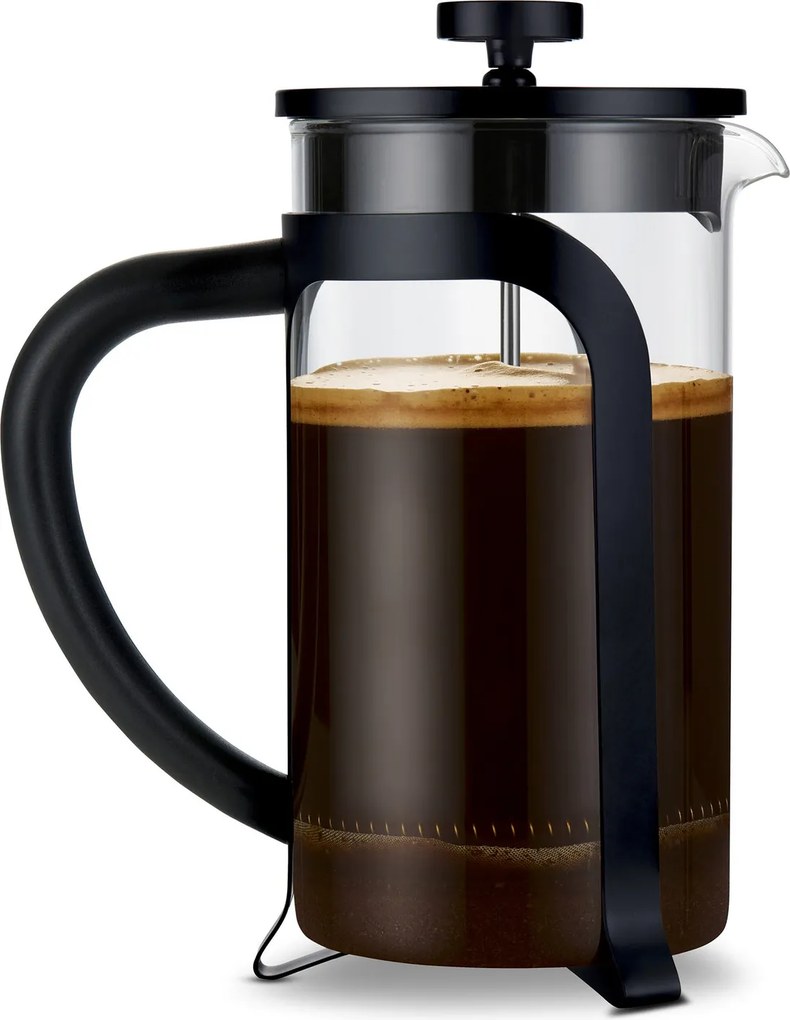 Tchibo - Konvička french press 800 ml, 6 šálků, černá